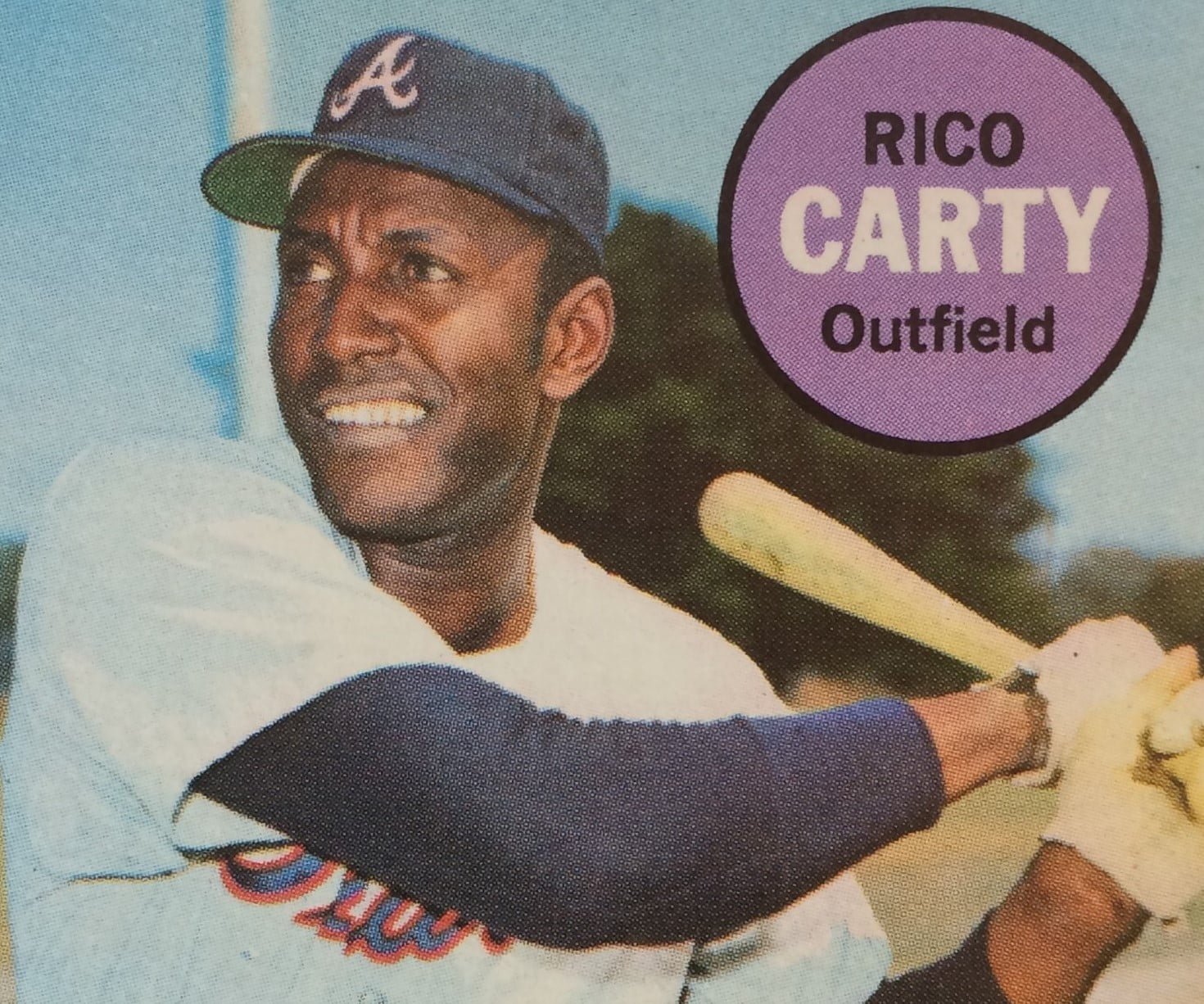 Rico Carty al Salón de la Fama de los Bravos - Quisqueya Peach
